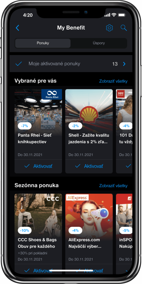 My Benefit - kreditné karty | Tatra banka